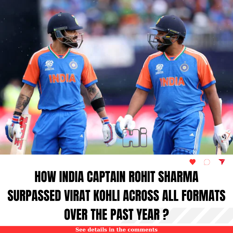 How India Captain Rohit Sharma Surpassed Virat Kohli Across All Formats Over the Past Year - News